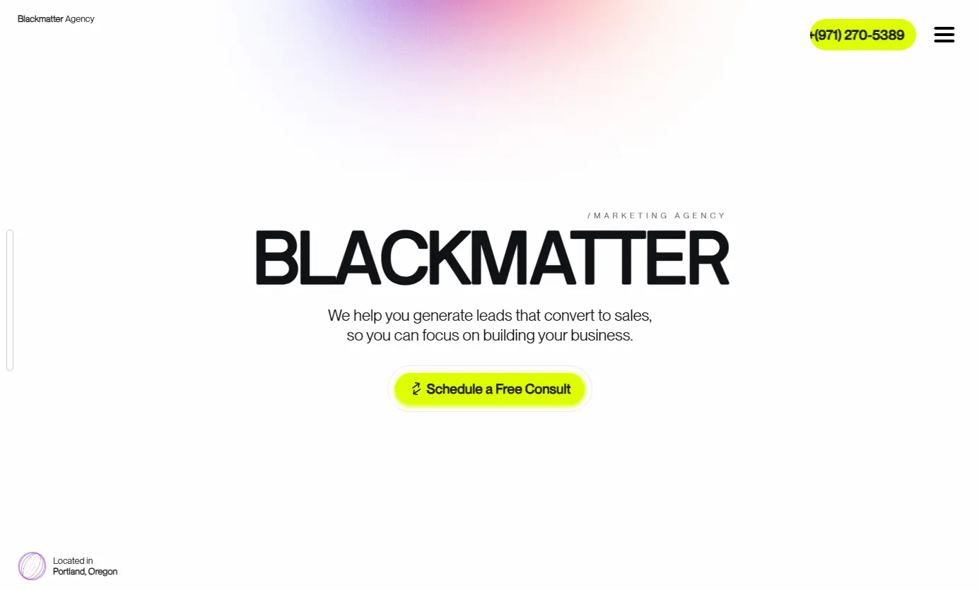 Small Business Marketing Agency — Blackmatter Agency